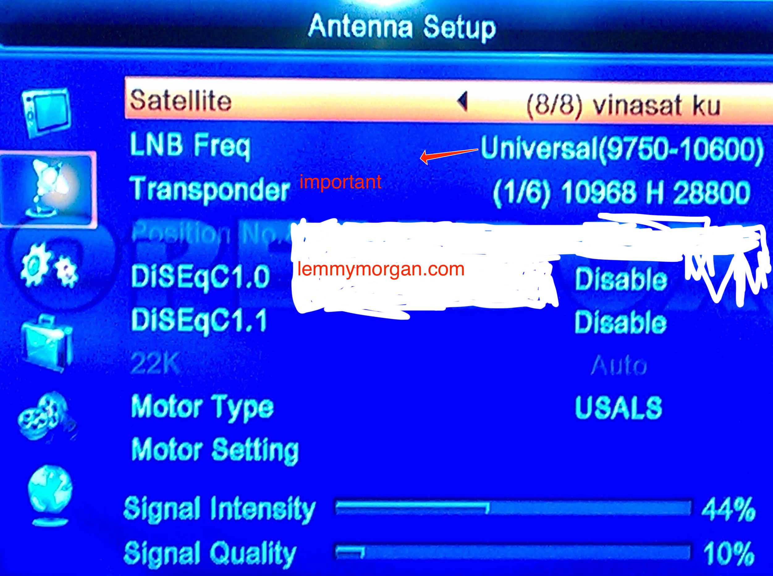 Within the decoder LNBf Settings For KU Band And C Band LNB Within the decoder LNBf Settings For KU Band And C Band LNB